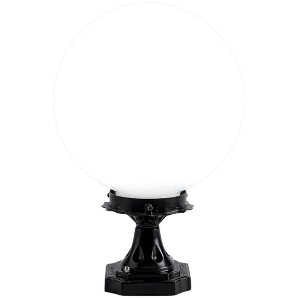 Post Mount Globe Light Fixture Exterior Pillar Light Globe Post Light ...