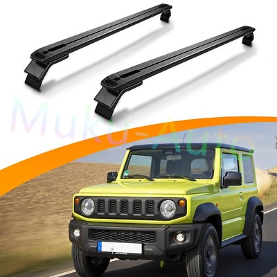 2Pcs Crossbar Cross Bar Roof Rack Rails Aluminum Fits for SUZUKI JIMNY ...