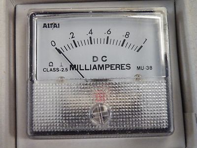 Panel Meter 1mA fsd Scaled 0-1 Milliamperes 50x45mm MU38-1mA 55g 558 ...