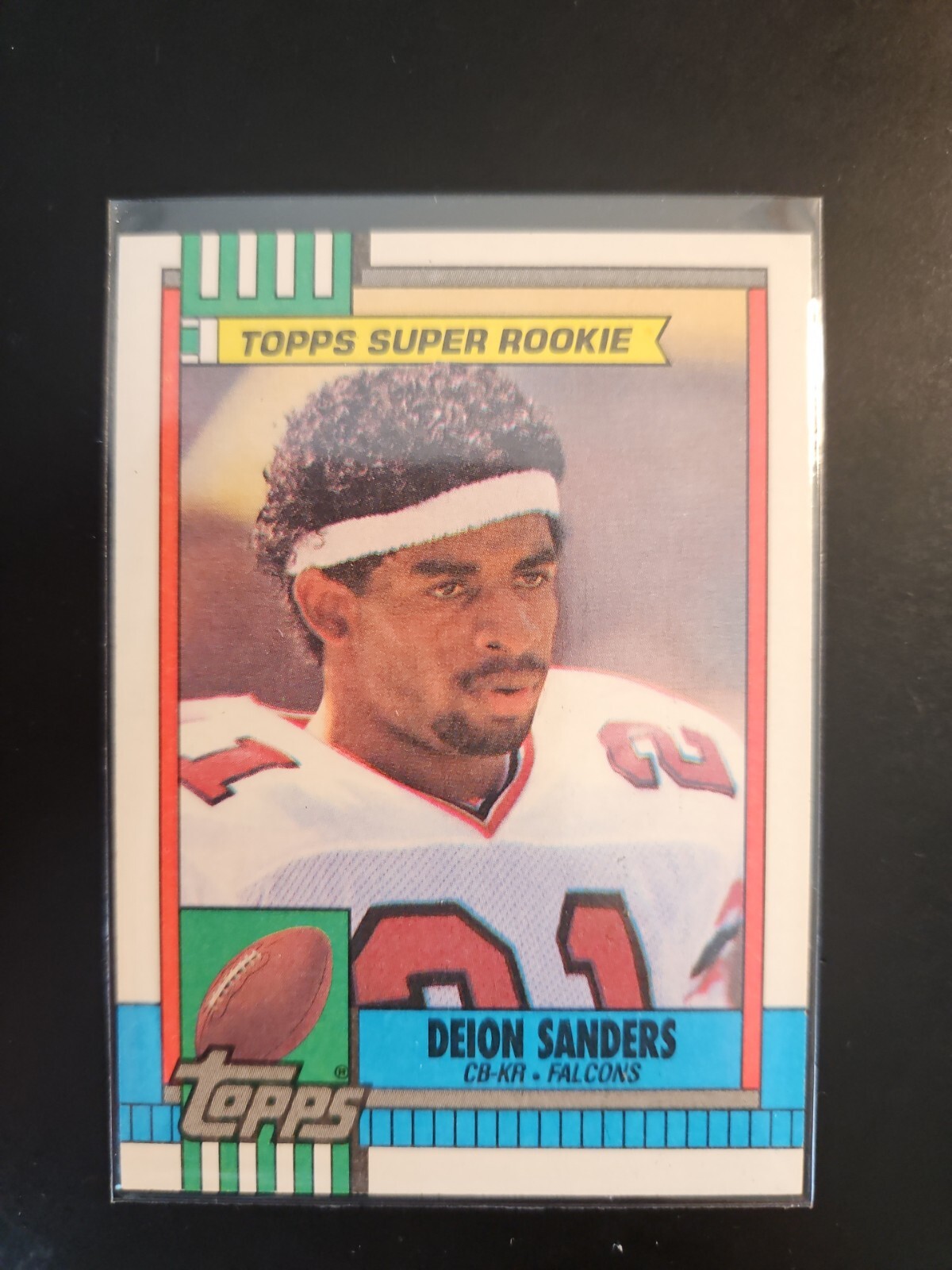 1990 Topps - #469 Deion Sanders Super Rookie Football Atlanta Falcons ...