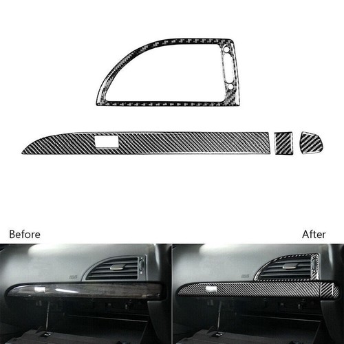 4Pcs For BMW 6 Series E63 E64 2004-2010 Carbon Fiber Co-pilot Storage ...