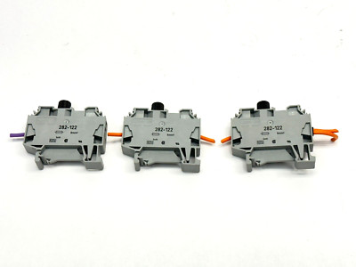 Wago 282-122 2-Conductor Fuse Terminal Block 10A 500V LOT OF 3 | eBay