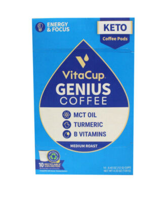 VitaCup Genius Keto Coffee Pods - 00755 Case Of 60 857265007554| eBay