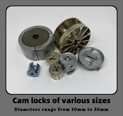 10mm to 35mm Cam Lock Spare Parts and Fixing Fittings for Wardrobe ...