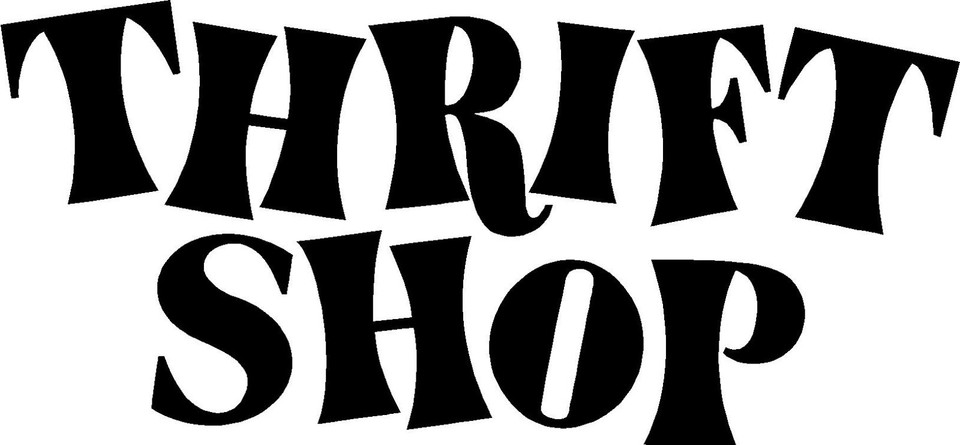 Thrift Shop Store Business Sign Vinyl Decal Sticker Sign Window Door ...
