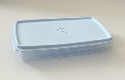 Tupperware Snack-Stor Slim Container Blue NEW | eBay