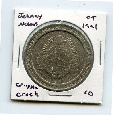 1.00 Token from the Johnny Nolon's Casino Cripple Creek Colorado CT ...