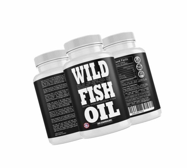 Wild Fish Oil Caps Sustainable Omega 3 DPA EPA DHA 1000mg Supplement ...