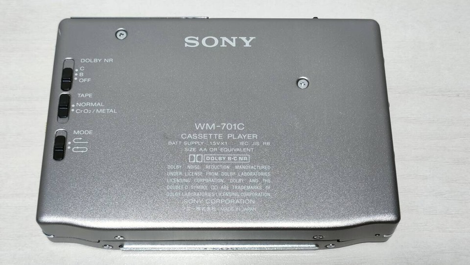 SONY WM-701C Walkman remote control cassette player Maintained Working ...