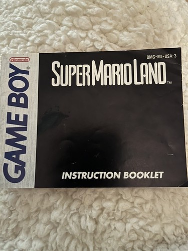 SUPER MARIO LAND Manual / Instruction Booklet ONLY Nintendo Game Boy | eBay