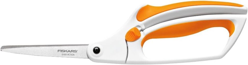 Fiskars Easy Action Shears Spring-Action Scissors Softgrip Large Handle ...