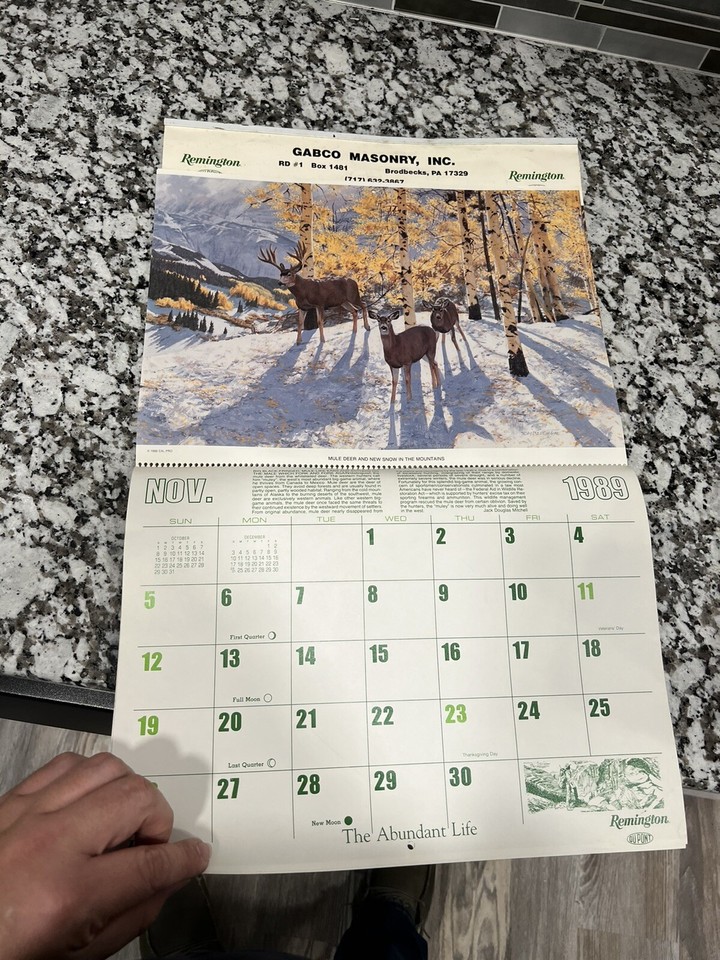 vintage gabco masonry brodbecks pennsylvania glenville calendar | eBay