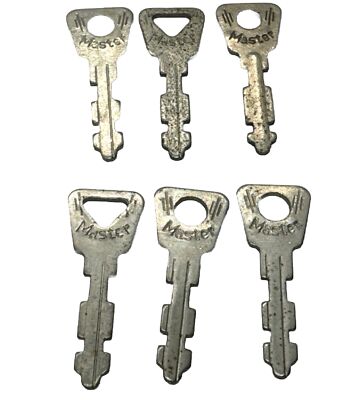 Lot of 6 MINI MASTER Lock Keys - VINTAGE/ANTIQUE | eBay
