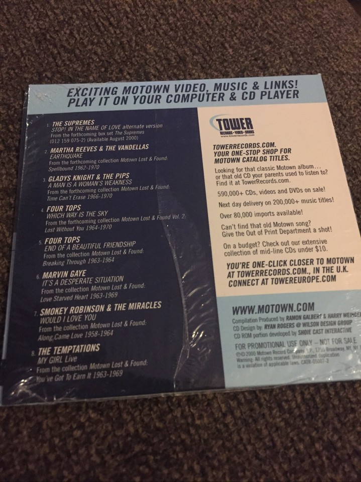 Tower Records Presents: Motown Records Sampler CD 2000 DIgipak NEW | eBay
