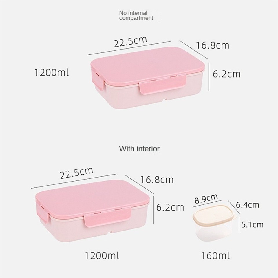Plastic Lunch Container Lunchable Snack Containers School Kids Office ...