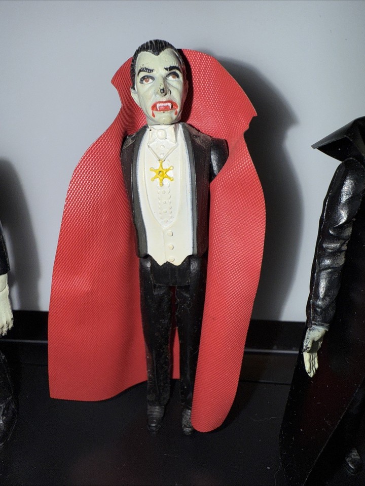 1980 Remco Universal Mini Monsters Display w 4 Original Figures Wolfman ...