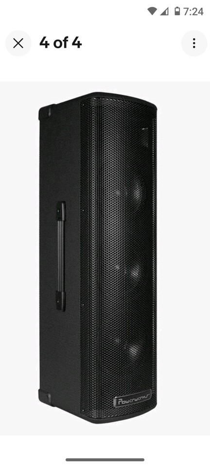 POWERWERKS PWR3 Portable Lightweight Bluetooth PA Speaker System Pair ...
