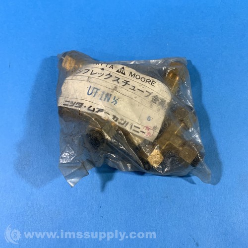Nitta Moore UT1N 1/2 Bag of 5 Union Tee Fitting FNFP | eBay
