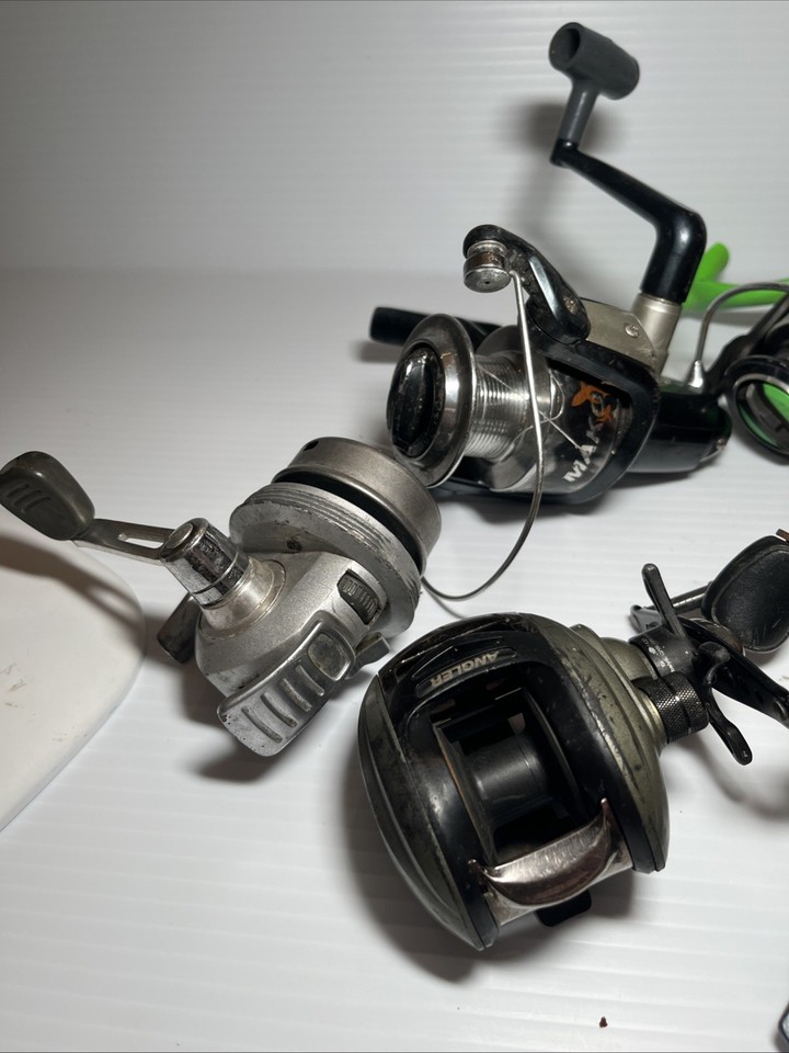 Fishing Reels Mixed Lot Of 8 For Parts And Repair | eBay