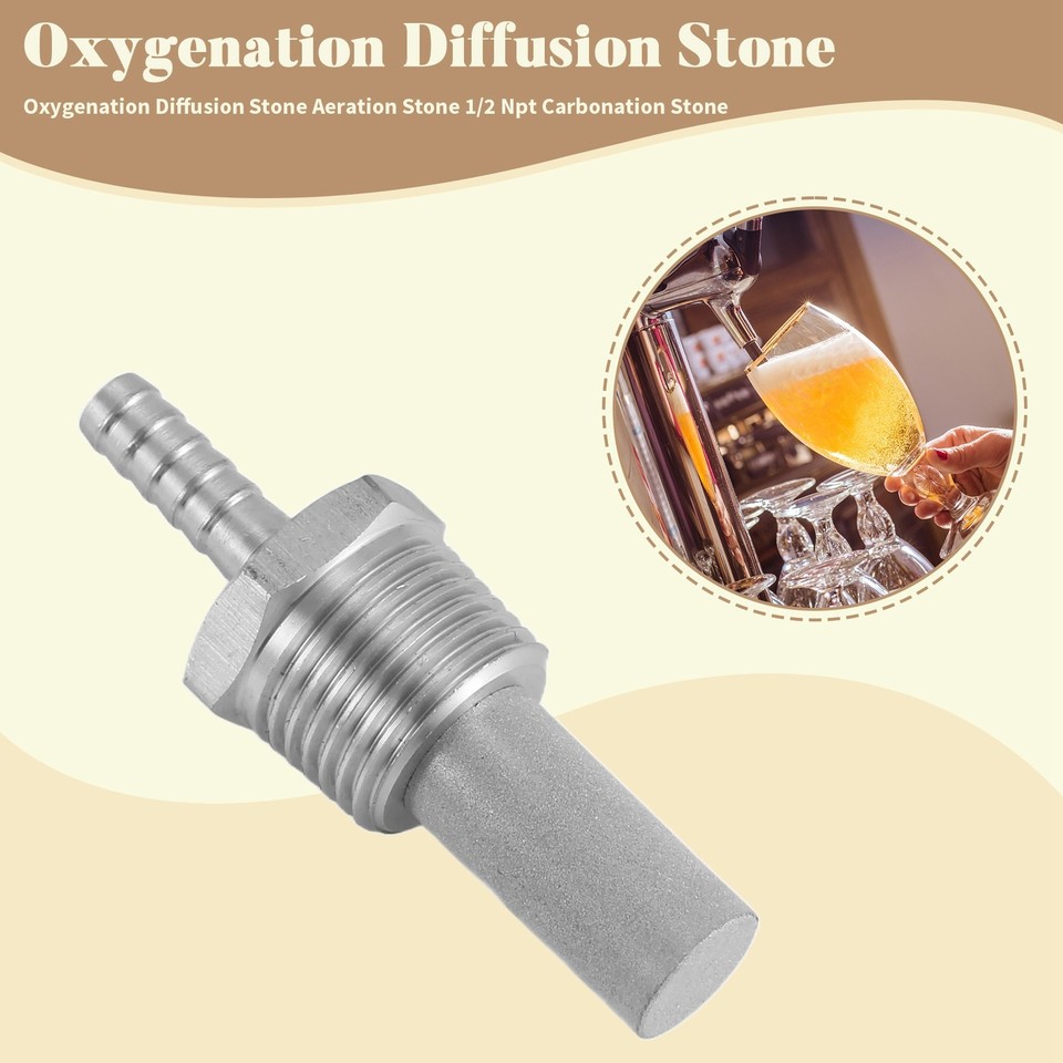 Home Brewing Inline Oxygenation Diffusionsstein BelüFtungsstein 1/2 Npt ...