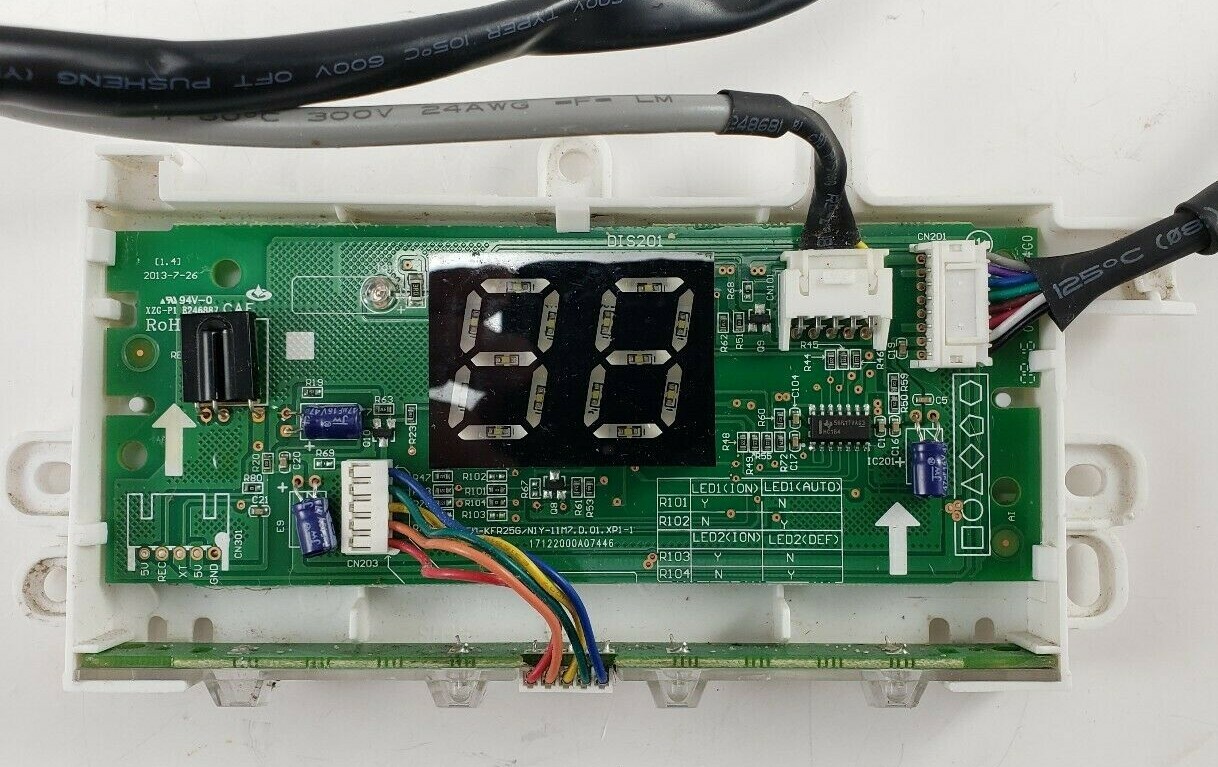Carrier Mini Split Display Control Board 17122000A07 DIS201 EU-KFR25G ...