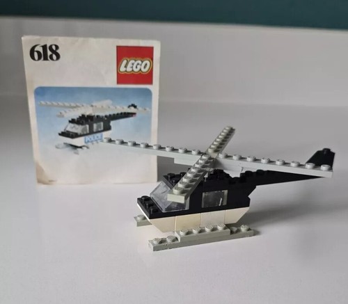 VINTAGE Lego 70s LEGOLAND set - POLICE HELICOPTER 618 - complete ...