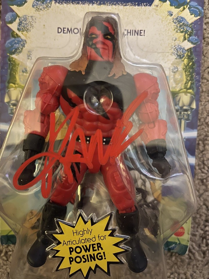WWE KANE AUTOGRAPH Masters of the WWE Universe Mattel MOTU | eBay