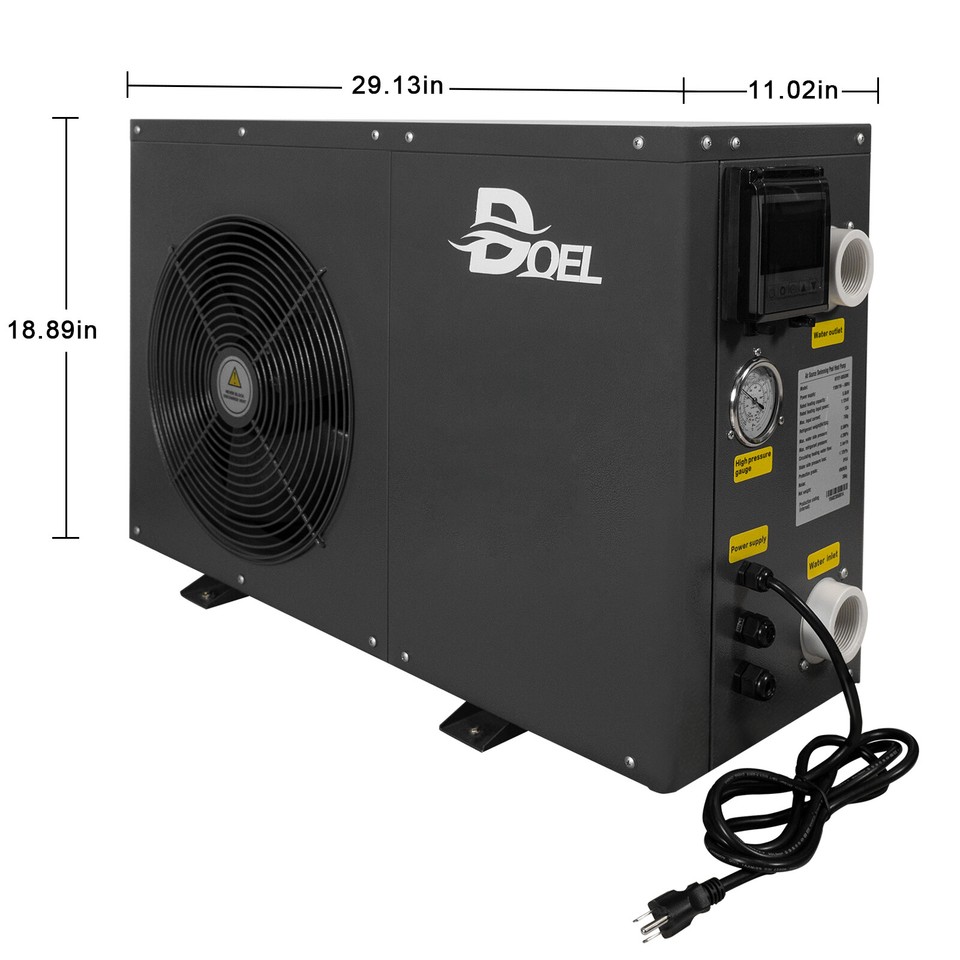 20000 BTU Swimming Pool Water Heater for Above Ground Pools Pool Heat ...