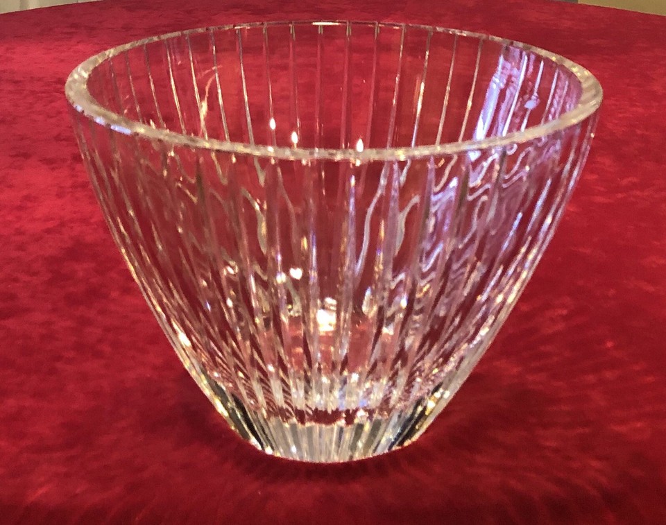 Stunning PEERAGE by ASTRAL Cut Lead Crystal Hand Blown Large Bowl 9.5”D ...