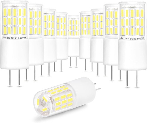 10PCS G4 3W LED Landscape Light Bulbs 12V-24VT3 Halogen Replacement,Low ...