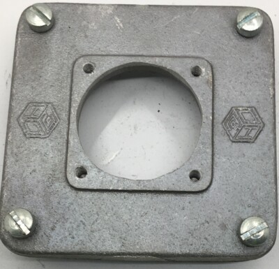 RPE017-143 CROUSE HINDS FLAT ADAPTER FOR SHELL SQUARE FLANGED ...