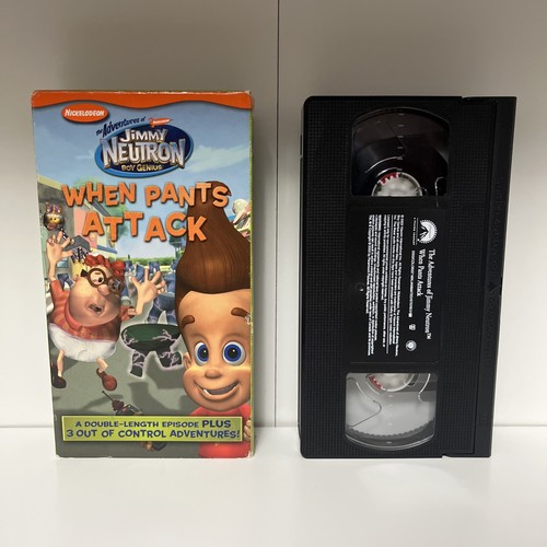 Jimmy Neutron When Pants Attack VHS Good Condition VHS Nickelodeon ...