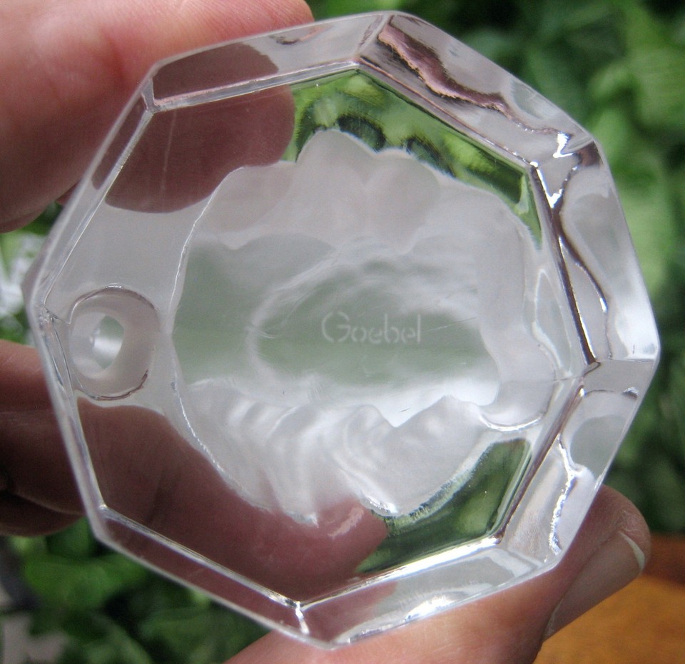Vintage Goebel Frosted Lead Crystal Bison Buffalo Figurine Paperweight ...