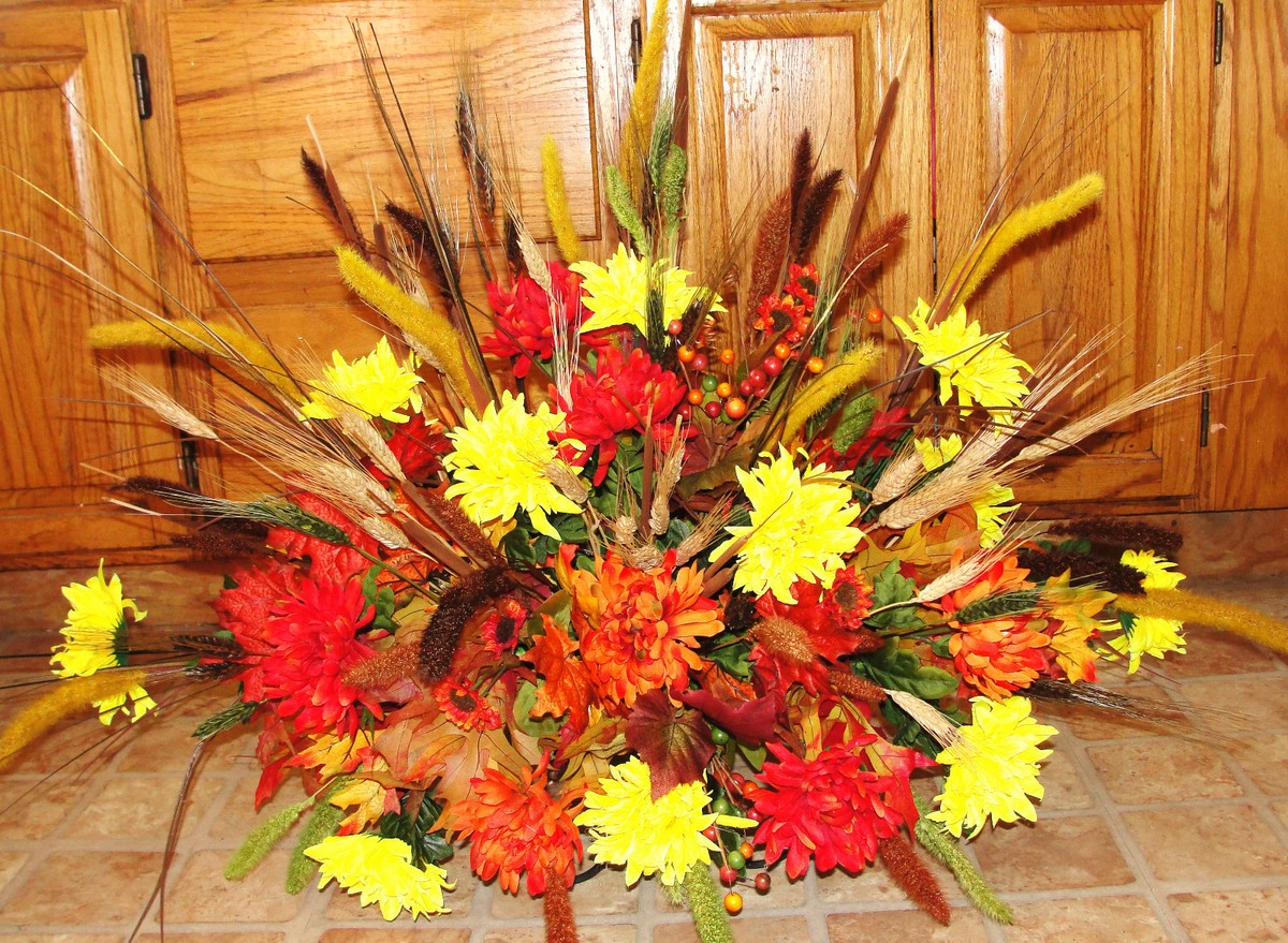 Fall Cemetery Arrangements Vibrant Fall Cemetery Cone | Dylan Live