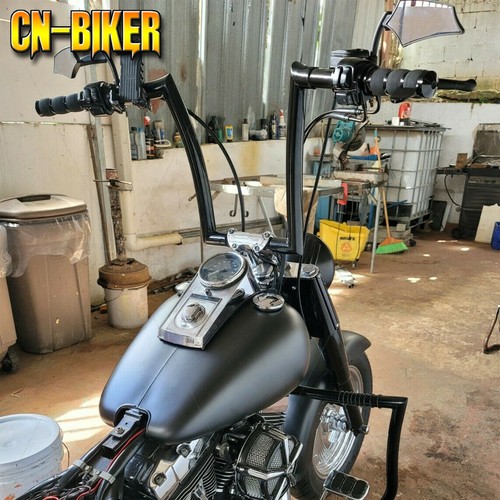 DNA MONSTER 12'' 14" 16" 18" Rise 1.5" Fat Bars Ape Hanger Handlebar ...
