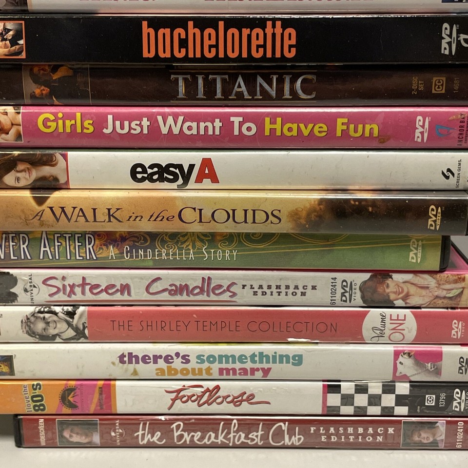 Pink DVD Movies - Titanic-pretty In Pink-pretty Woman- 16Candles ...