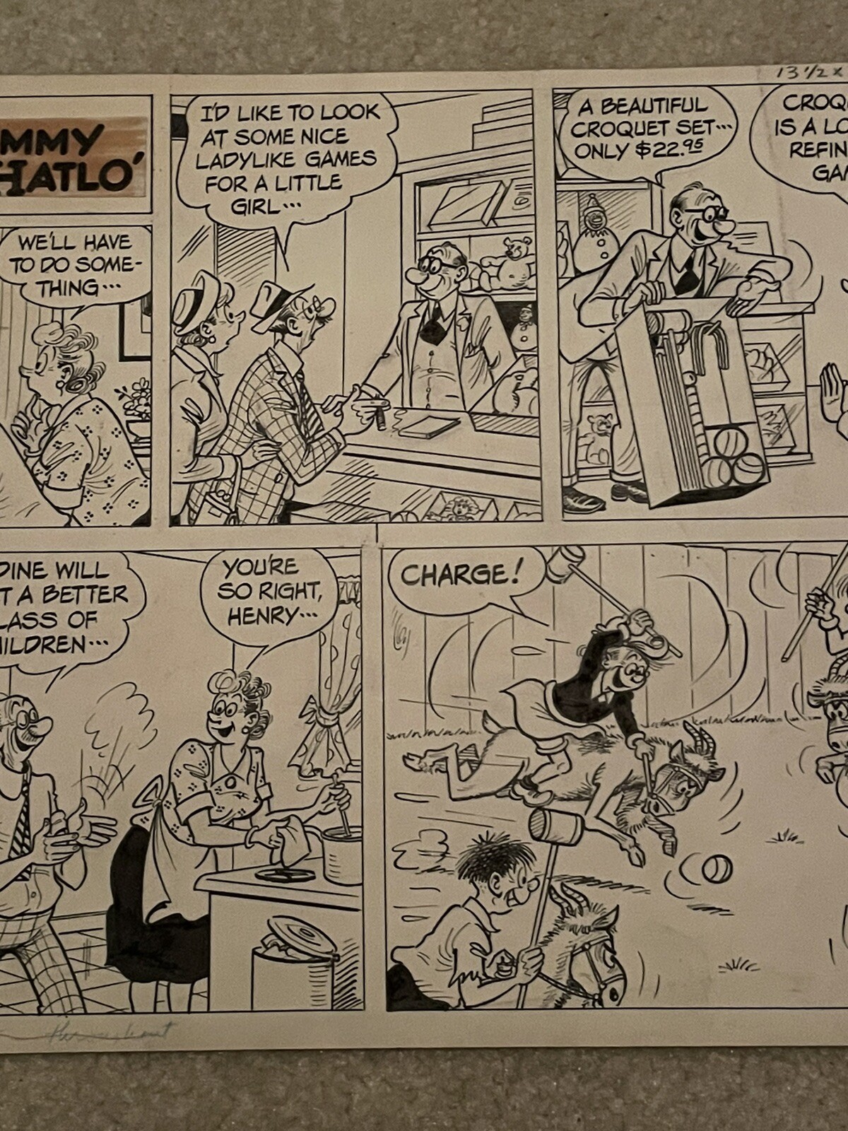 Jimmy Hatlo Little Iodine Do It Every Time original cartoon funny 1960 ...