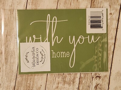 MDC DIY Adhesive Reusable Silkscreen Stencil " With You " | eBay