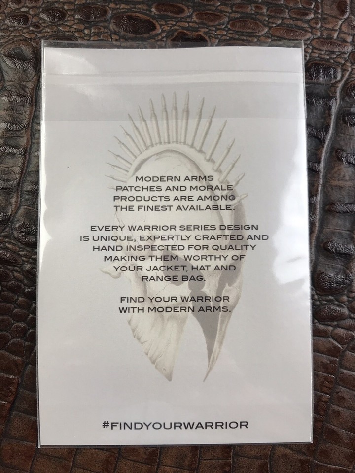 Modern Arms Morale Patch Quilted Ruby Spartan LE Artifact Never Used 53 ...