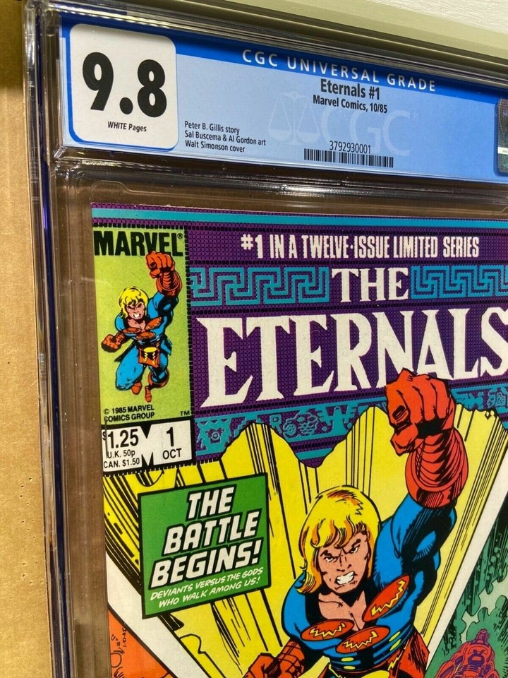 ETERNALS #1 9.8 CGC GRADED WP 1985 -1st Apps of Phastos/Cataphrax/Cybel MOVIE | eBay