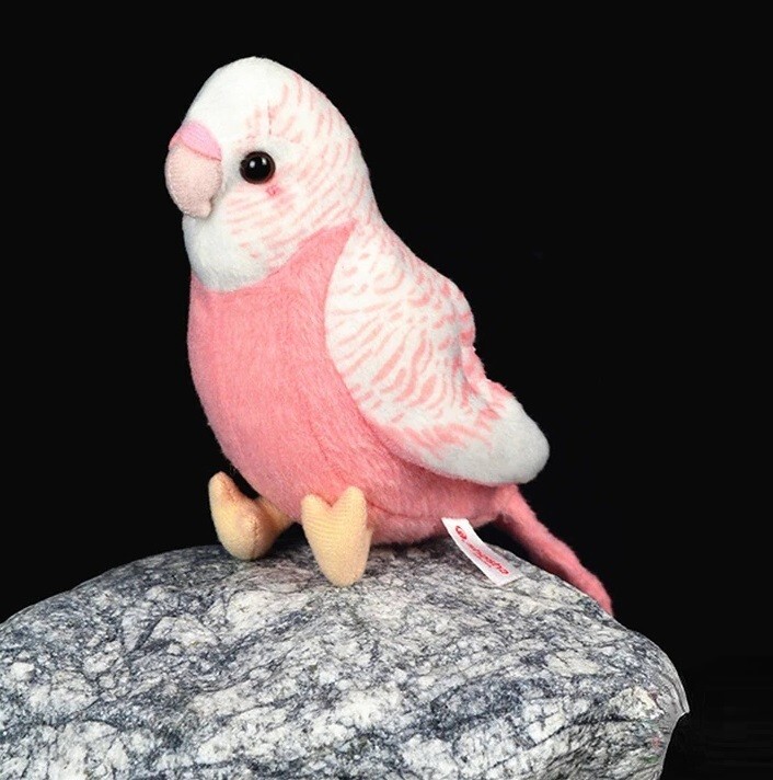 Pink Budgerigar Parrot Bird 4" Stuffed Animal Plush Toys Toddler Doll ...