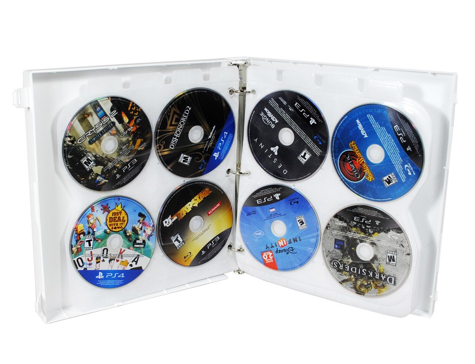 PlayStation Themed Video Game Storage Case, Holds 80 Discs (PS4, PS3 ...