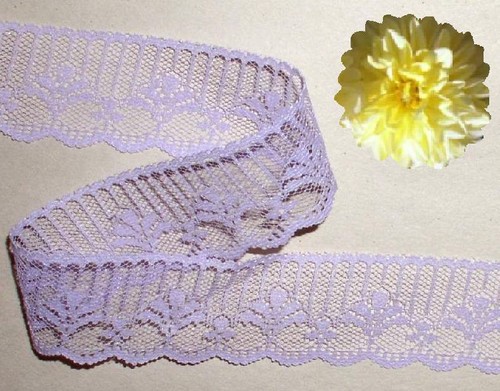 Candlewick Lavender Lace Trim 13 - 26 Yards x 1-1/4" Scalloped O37BV ...