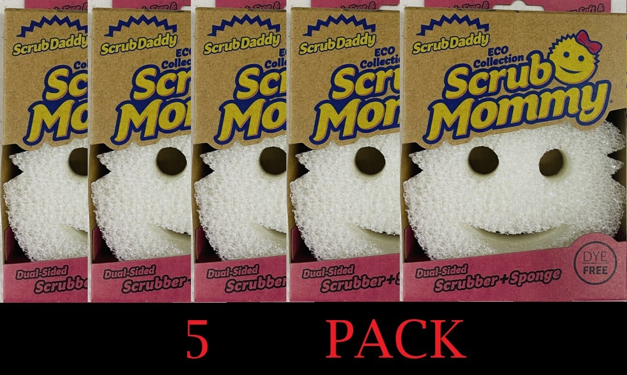 5x Scrub Mommy ECO COLLECTION Scrub Daddy Non-Scratch FlexTexture ...