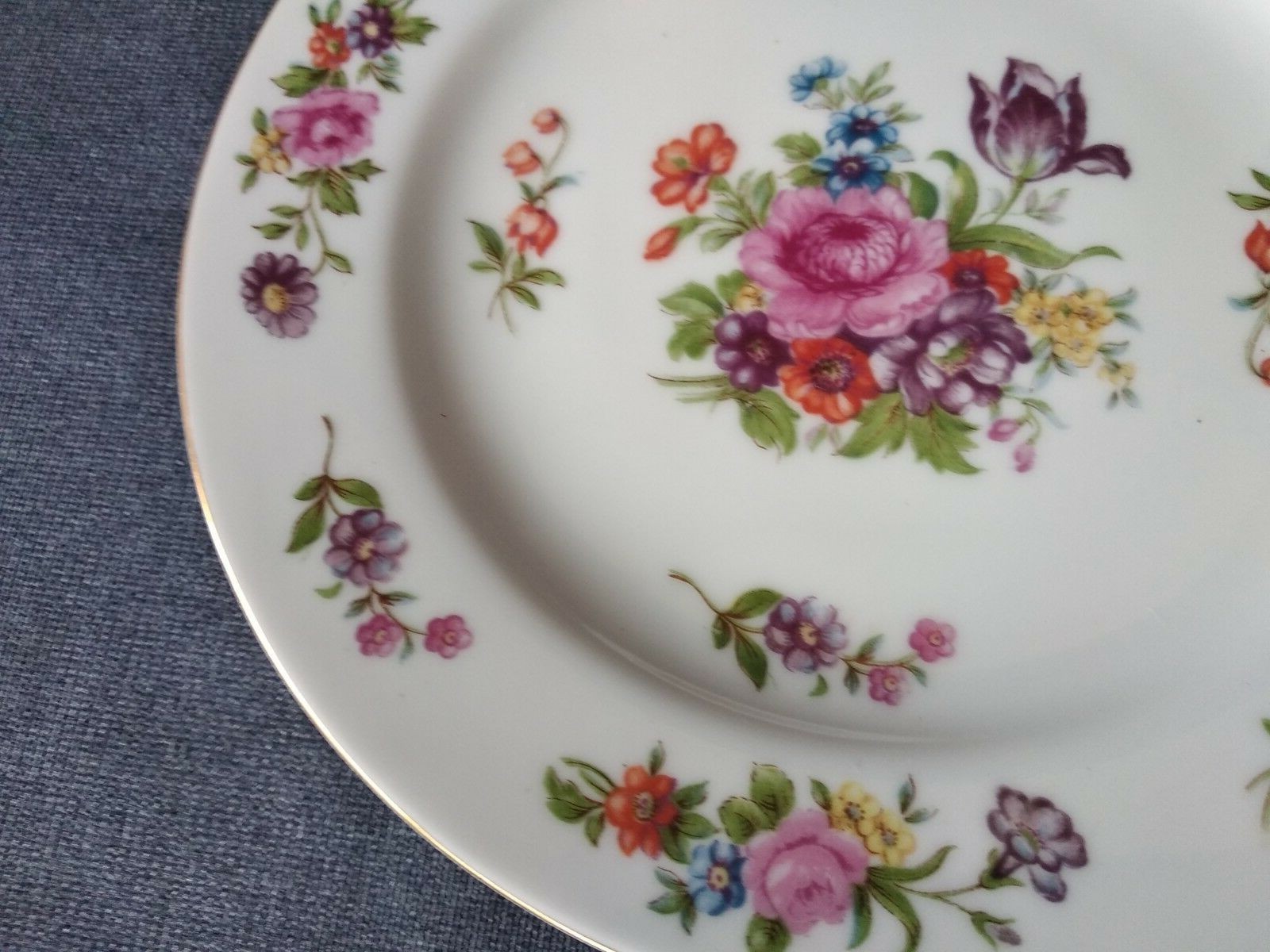 Aladdin Fine China Dresdenia 7 5/8" Side Plates Made in Japan - Set of ...