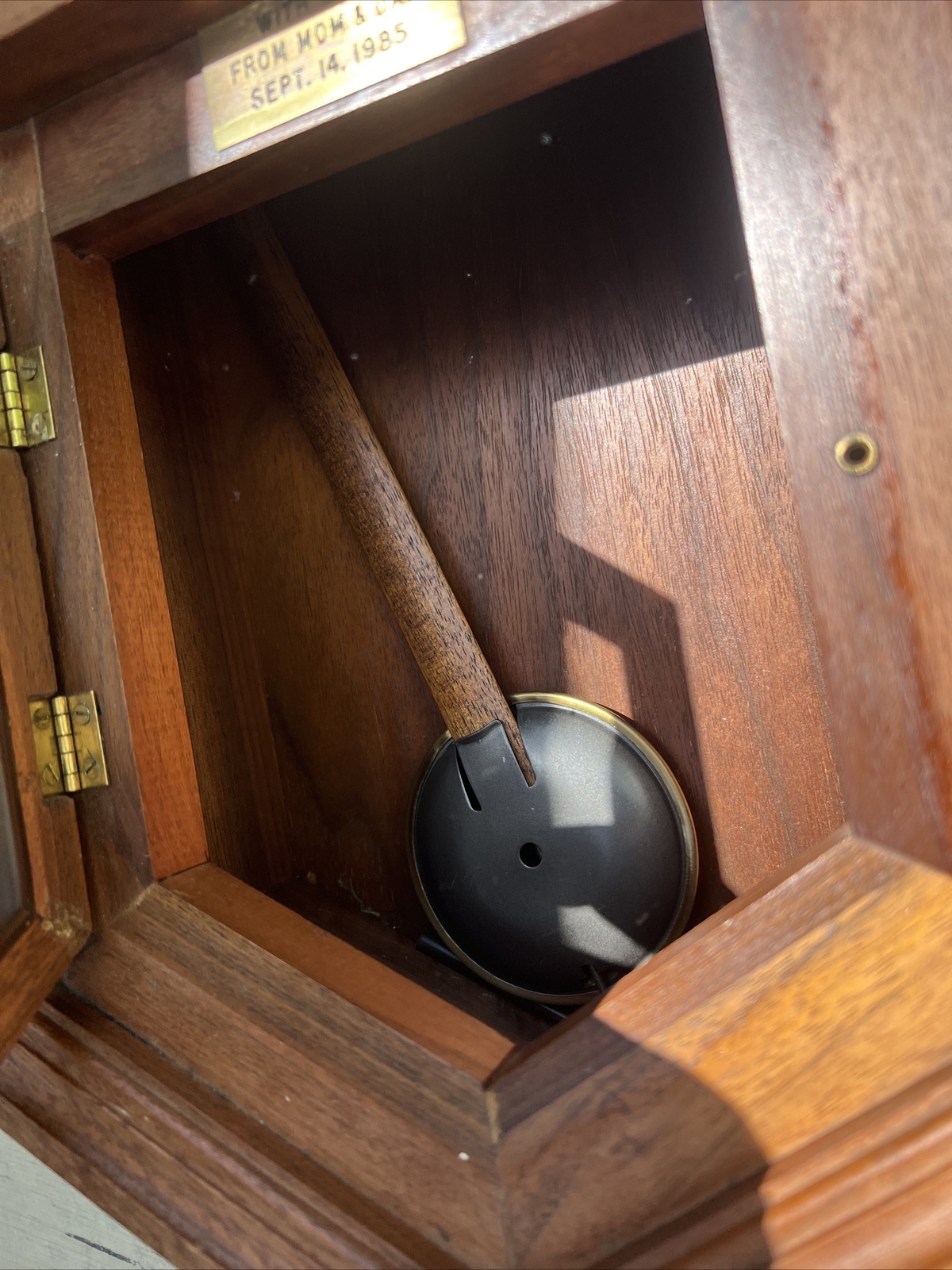 German Clock Movement Emperor Germany schoolhouse hanging clock missing ...