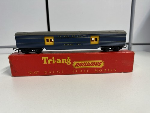Triang R134 TC Series Baggage Car Circa 1958-60 Blue & Yellow Boxed | eBay