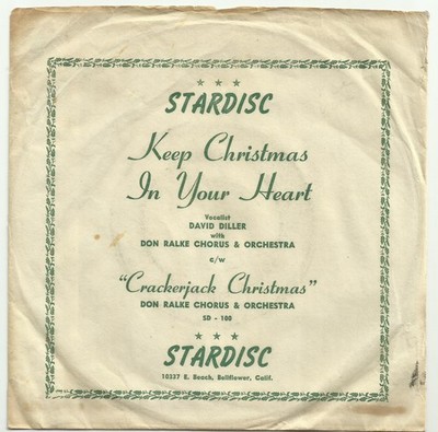 '57 Christmas 45 & Pic Sleeve DON RALKE Keep Christmas In Your Heart ...