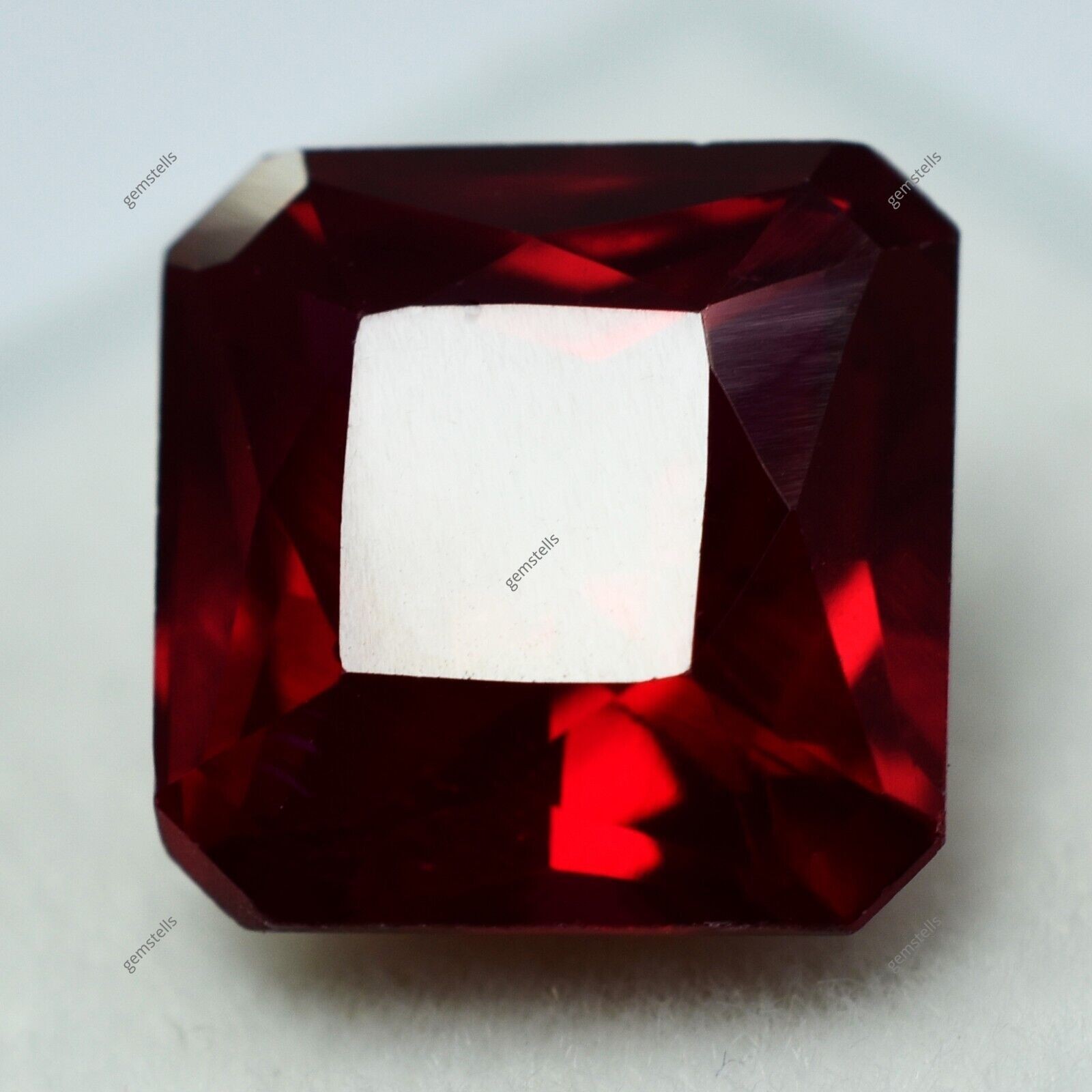 Natural Ruby Red Square Shape Color 10.00 Ct CERTIFIED Loose Gemstone ...