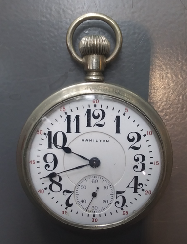 Antique HAMILTON Railroad Grade 992 16s 21j Pocket Watch - Salesman ...